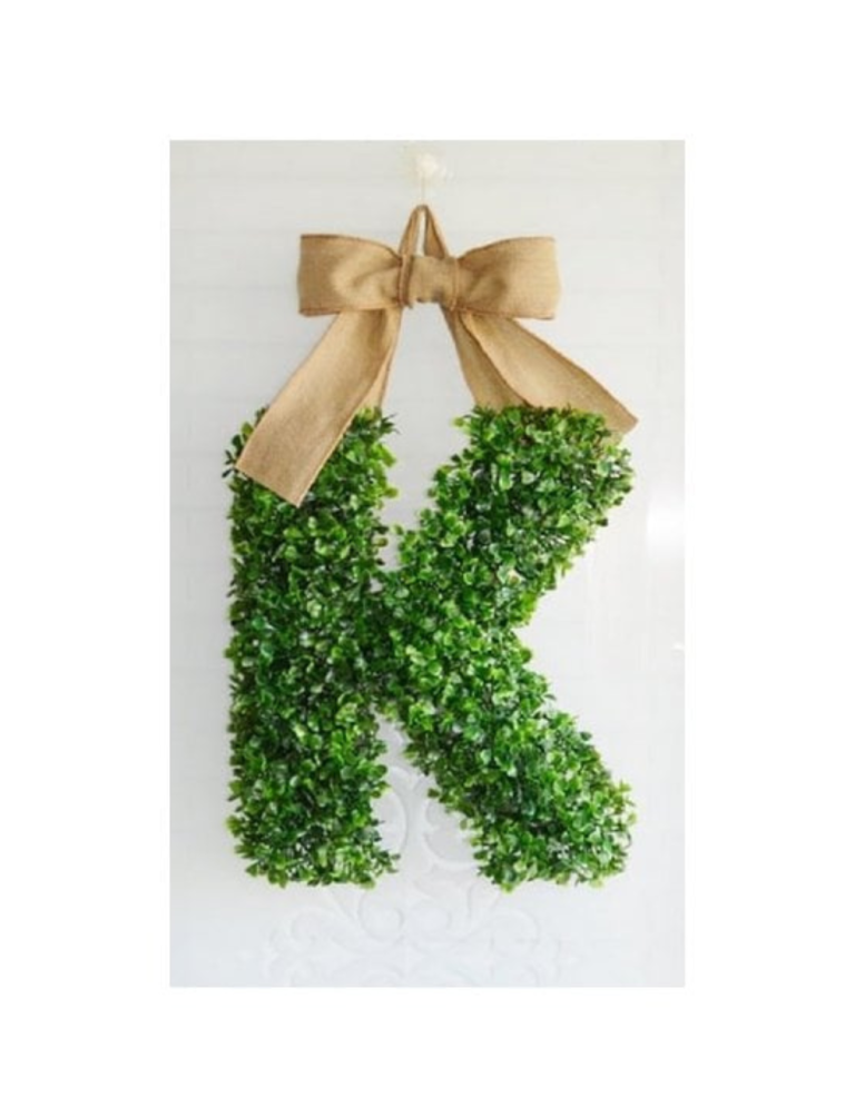 Artificial Boxwood Lettering From Evergreen Direct