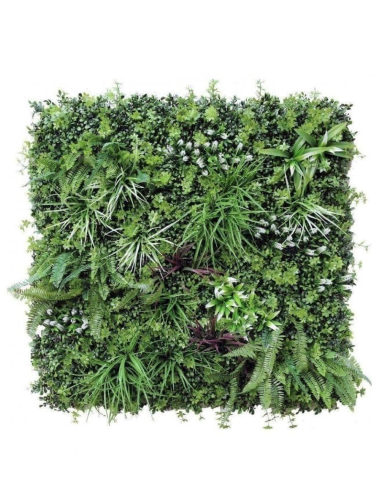Artificial Luxury Urban Jungle Green Wall - Evergreen Direct