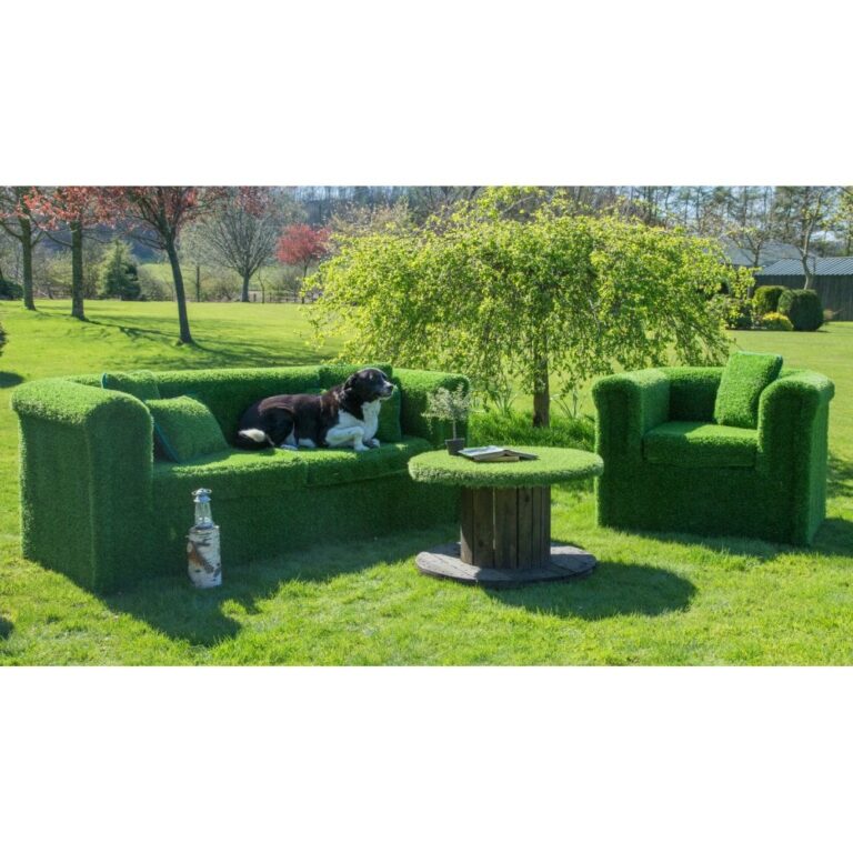 Artificial Grass Sofa and outdoor furniture at Evergreen Direct