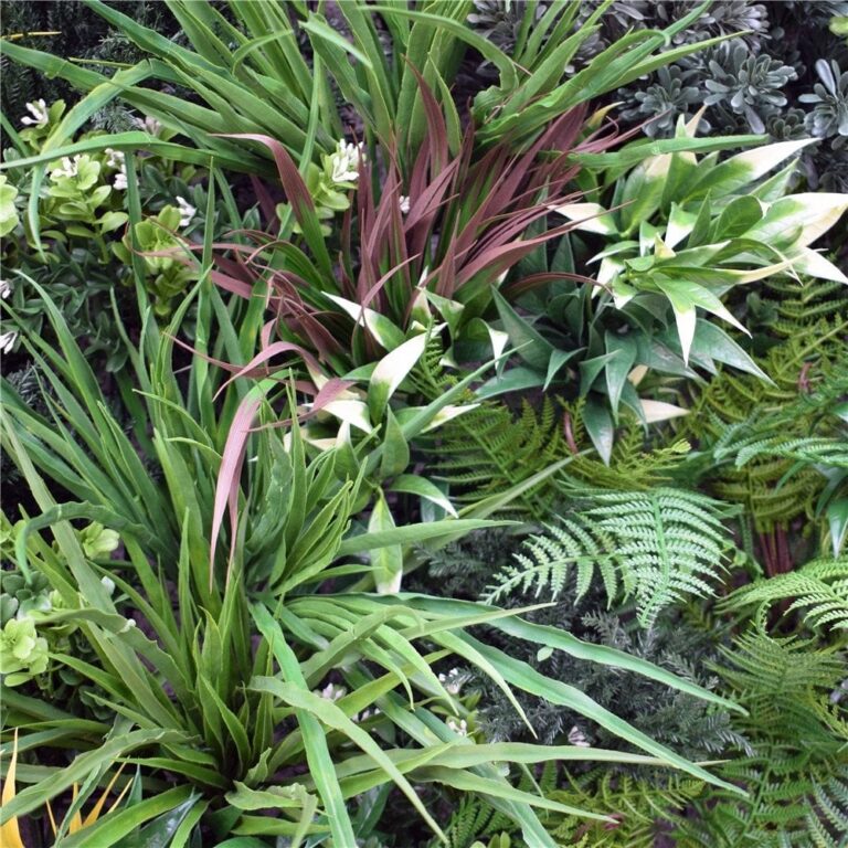 Deluxe Botanical Artificial Living Wall - Evergreen Direct