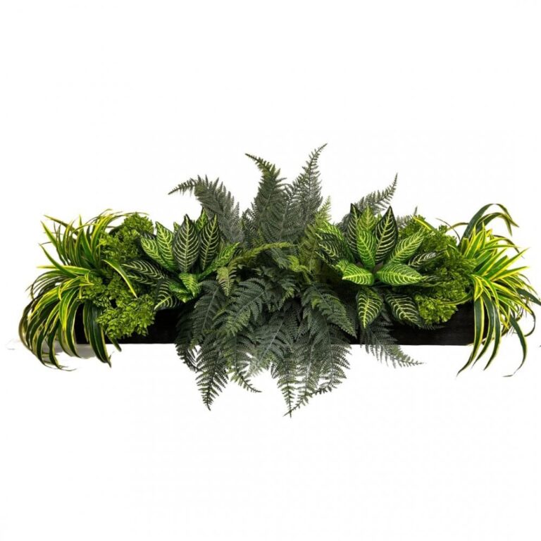 Artificial Forest Fern Window Box - Evergreen Direct