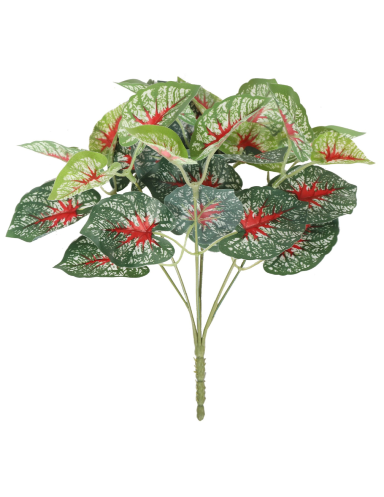 Artificial Red Taro Plant | Evergreen Direct