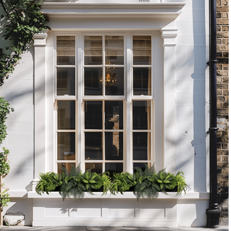 Artificial Forest Fern Window Box - Evergreen Direct