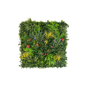 Artificial UV Flower Garden Green Wall (per sqm) - Evergreen Direct