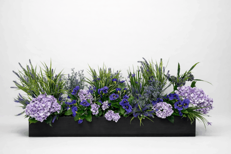 Regal Purple Floral Window Box - Evergreen Direct